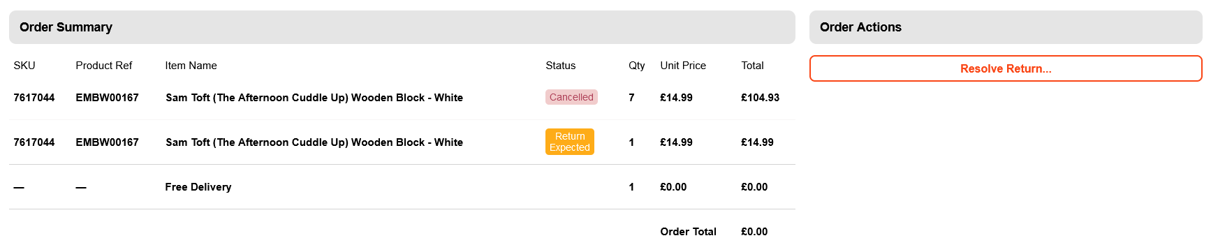 How To Process a Return – The Range