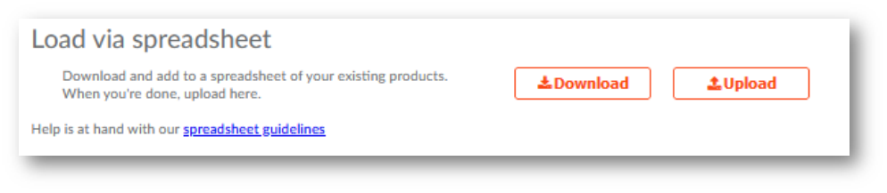 Uploading Products via Spreadsheet / CSV – The Range